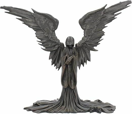 Статуэтка Nemesis Now - Angel of Death - Ангел Смерти Элегантная Статуэтка Жнеца, 28 см, черный, 801269039875