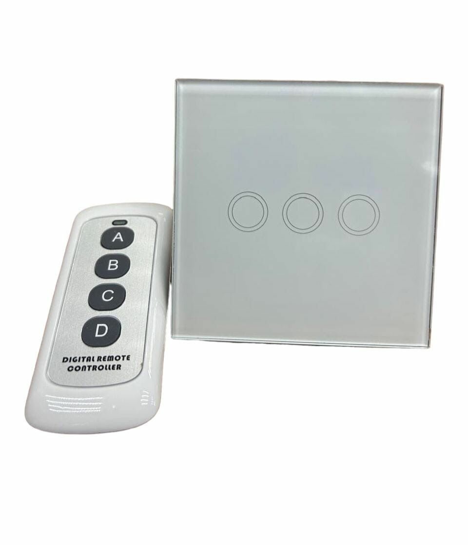 Беспроводной, сенсорный выключатель с Wi-fi Remote Touch Switch, 3 клавиша 1 модуль