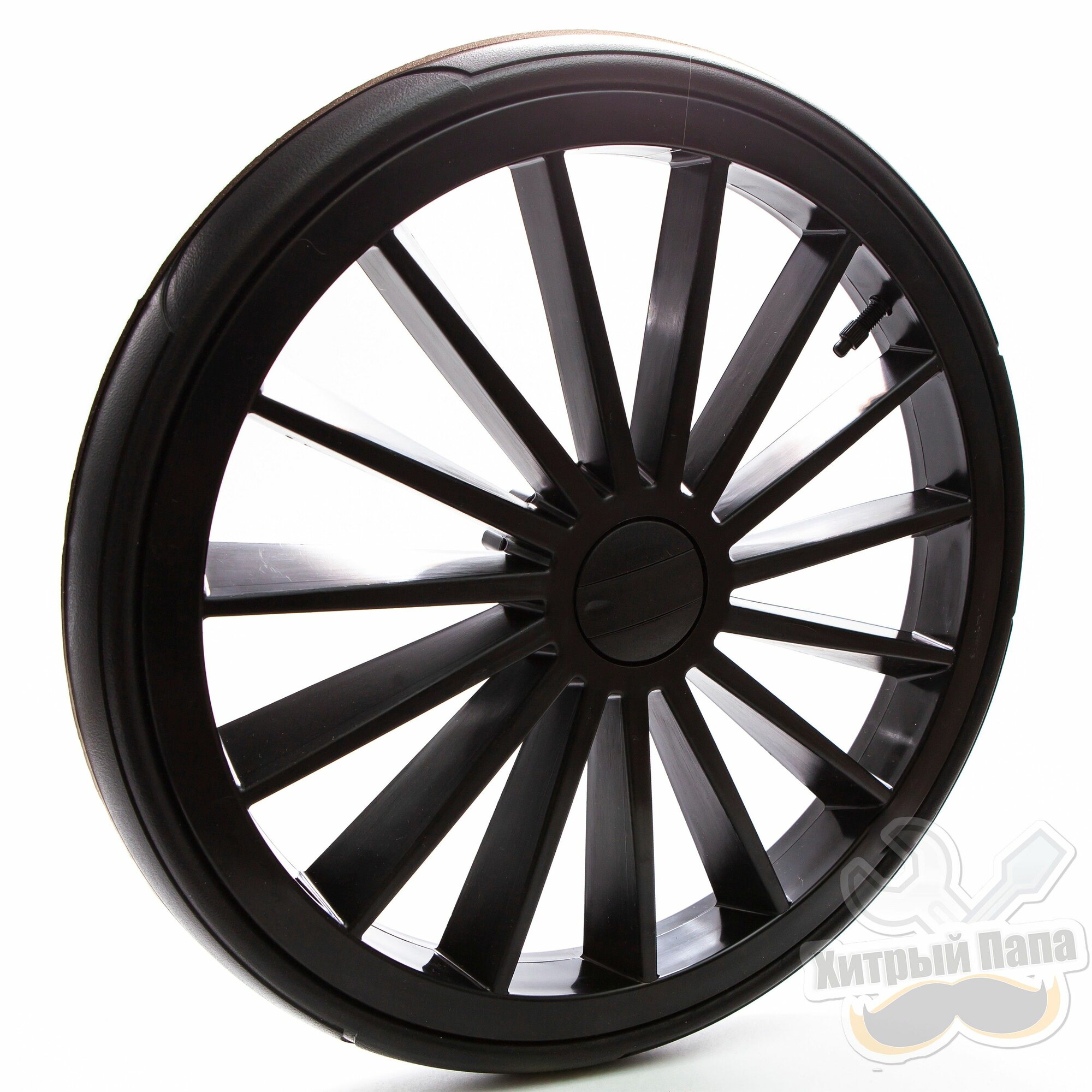 Колесо 14 дюймов не надувное № 97 для детской коляски с тормозной шестерёнкой