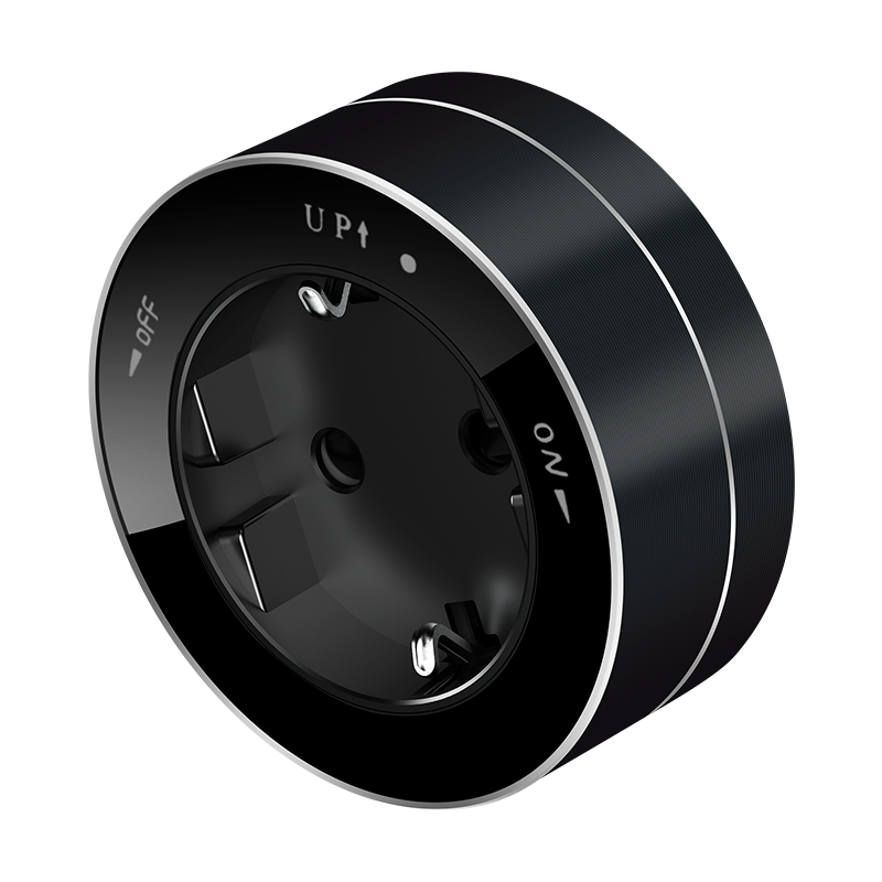 Systeme Electric MultiTrack Антрацит Розетка 2К+З круглая 16А/250В, MTK13001B