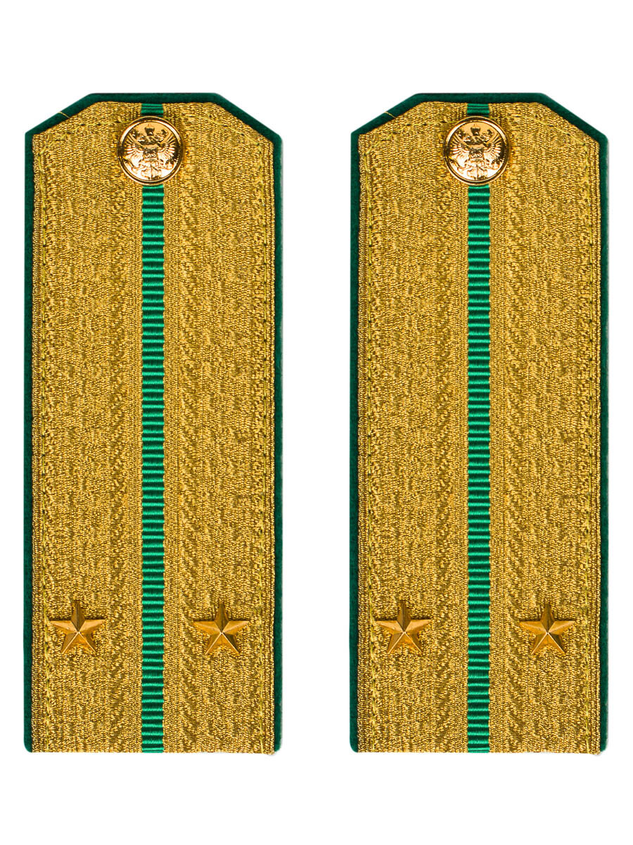 Погоны Пограничной службы Пс Фсб в сборе картон Лейтенант золотые