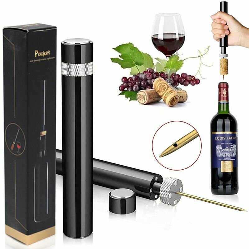 Пневматический штопор для открытия винных бутылок, вакуумный насос для вина, помповая открывашка