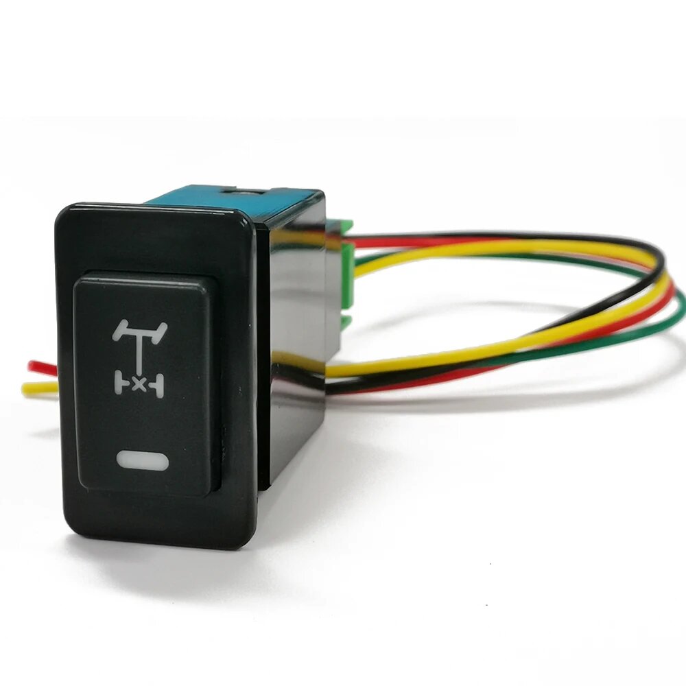 1 шт, автомобильный светодиодный светильник, сиденье, радар, рулевое колесо, зеркало с подогревом, кнопка блокировки дифференциала, переключатель с проводом для Nissan Paladin Rear diff lock