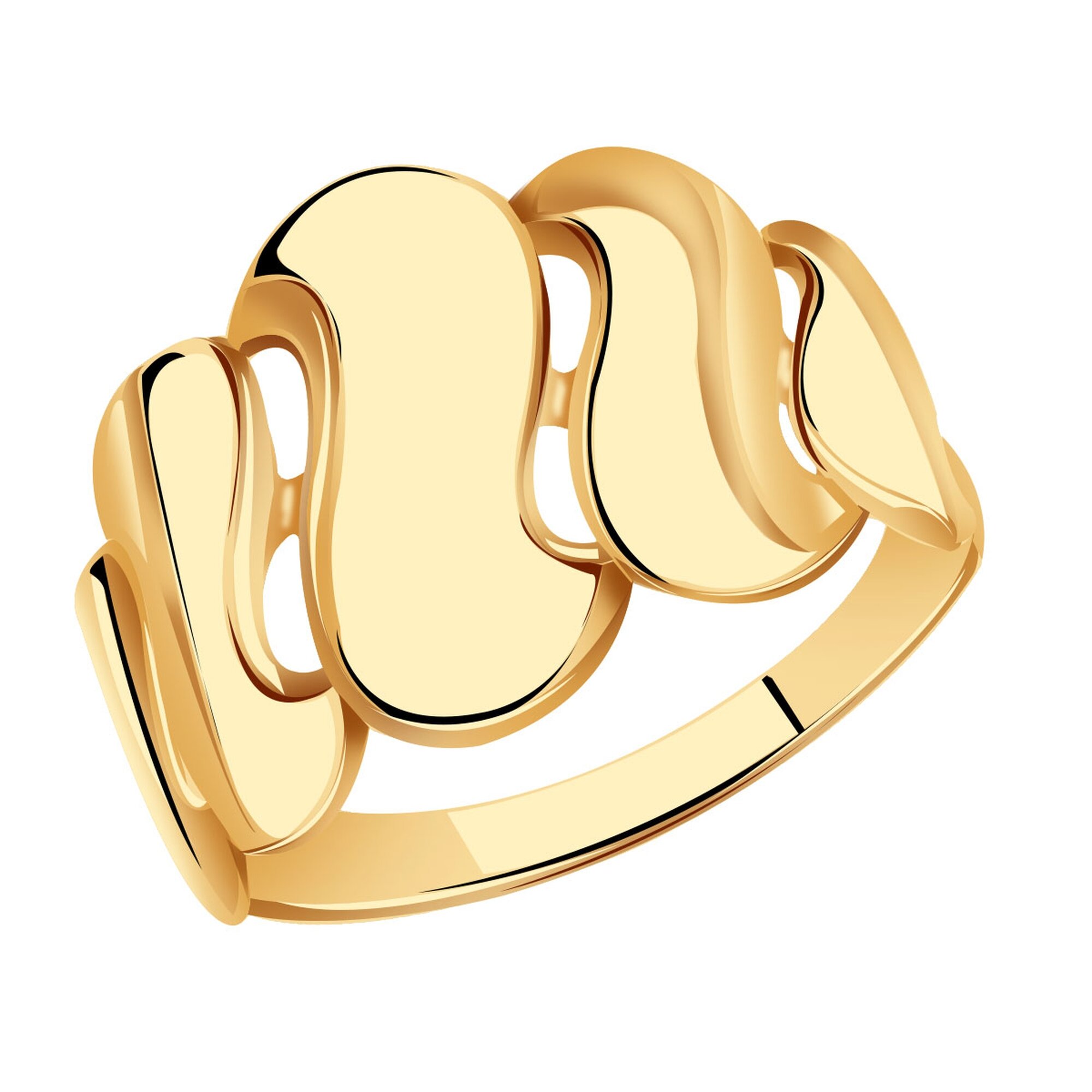 Кольцо, красное золото, 585 проба