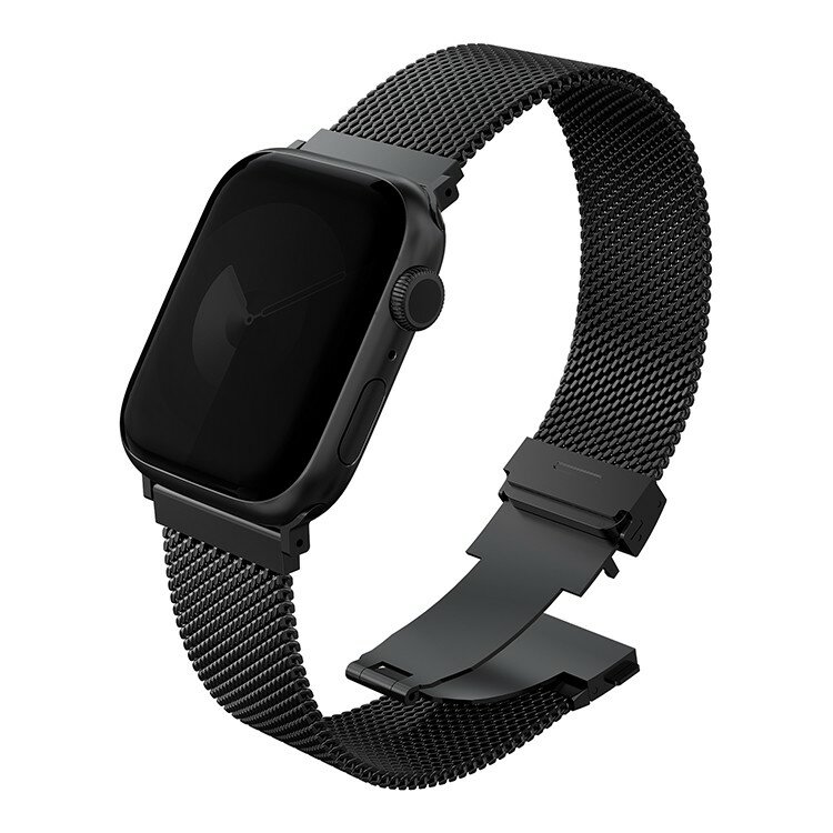 Uniq для Apple Watch 49/46/45/44 mm ремешок Dante PRO Strap Mesh Steel Graphite Black