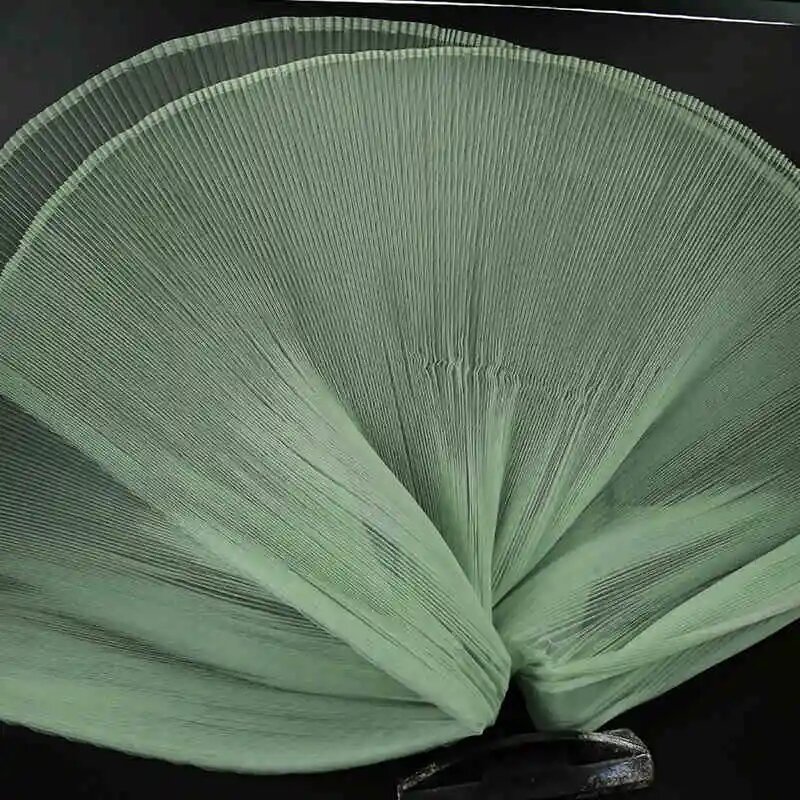 Плиссированная органза Light Green