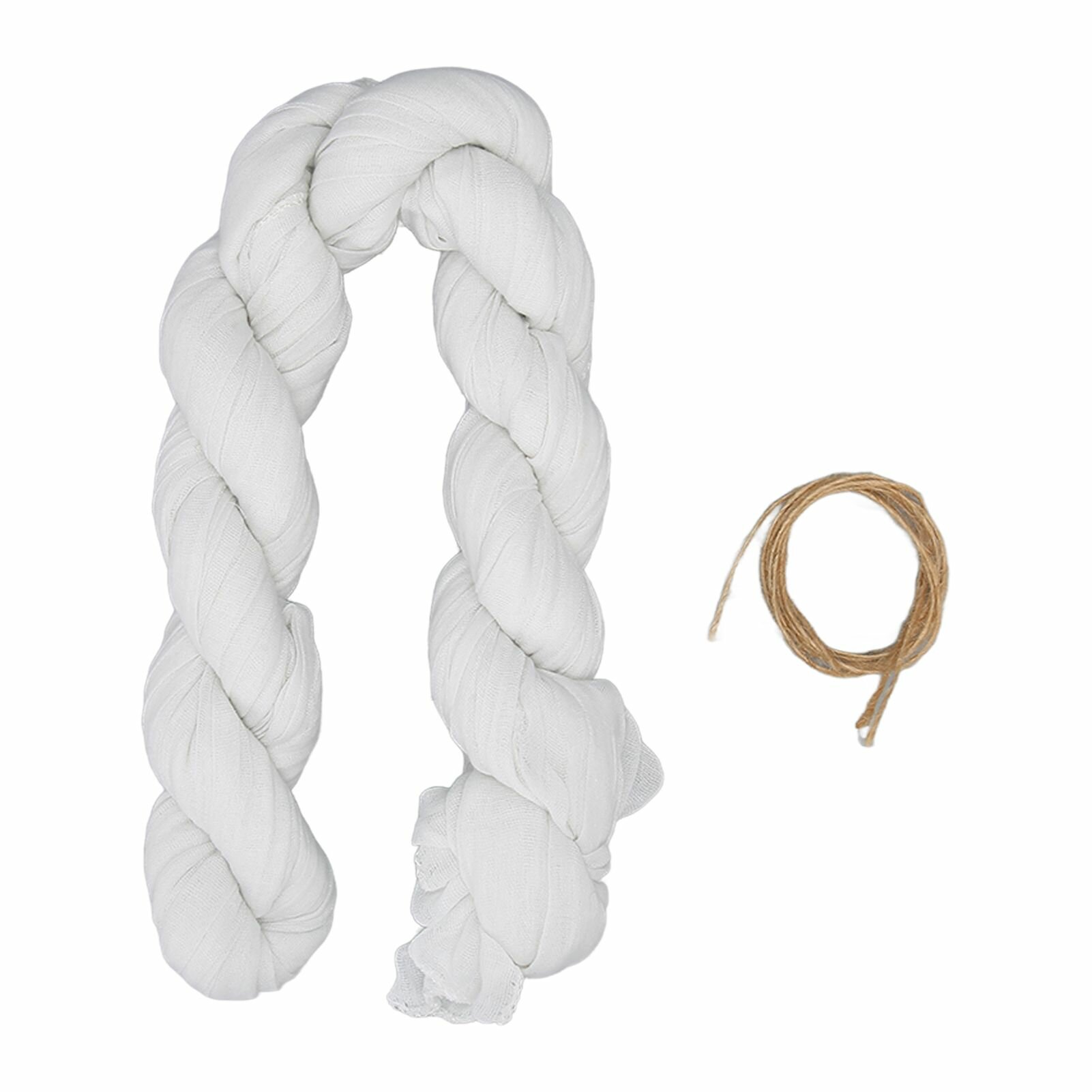 Белая настольная дорожка из марли, 9.8 фута, деревенская, для свадьбы