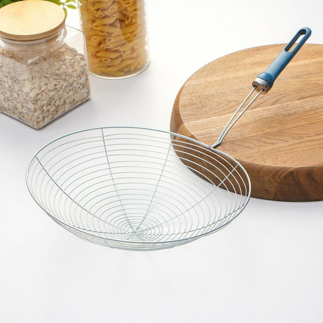 Кулинарные аксессуары Доляна Шумовка «Стандарт», размер 15 × 32 см, цвет: микс