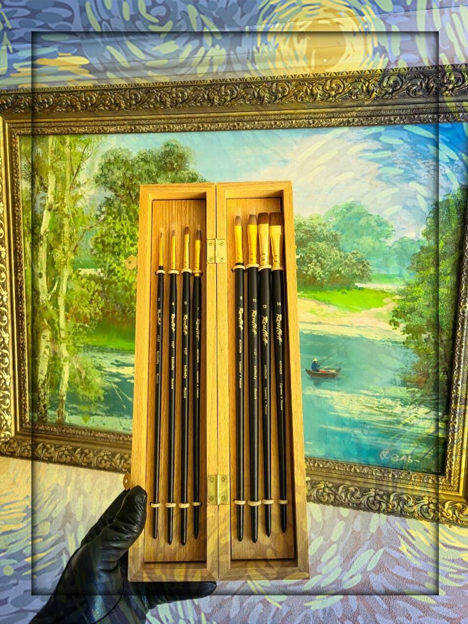 Колонок из 8шт в Буковом Пенале №3 (2, 4, 6, 7, 8, 10, 12, 14)