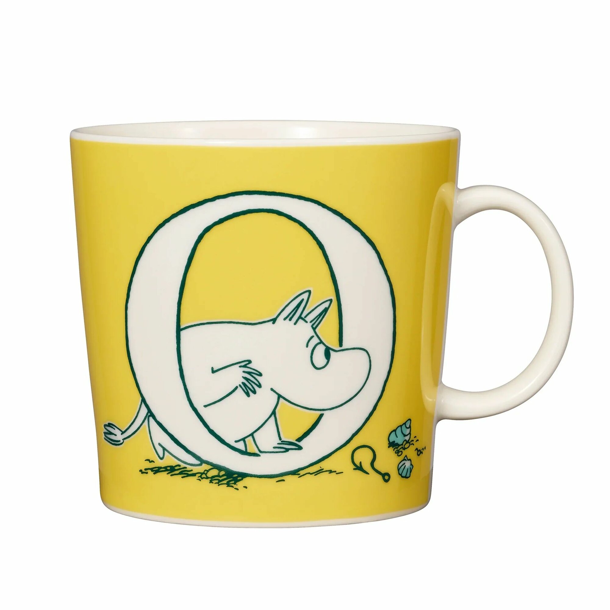 Moomin Кружка Arabia "O", серия алфавит ABC, фарфор, 400 мл (Из Финляндии)