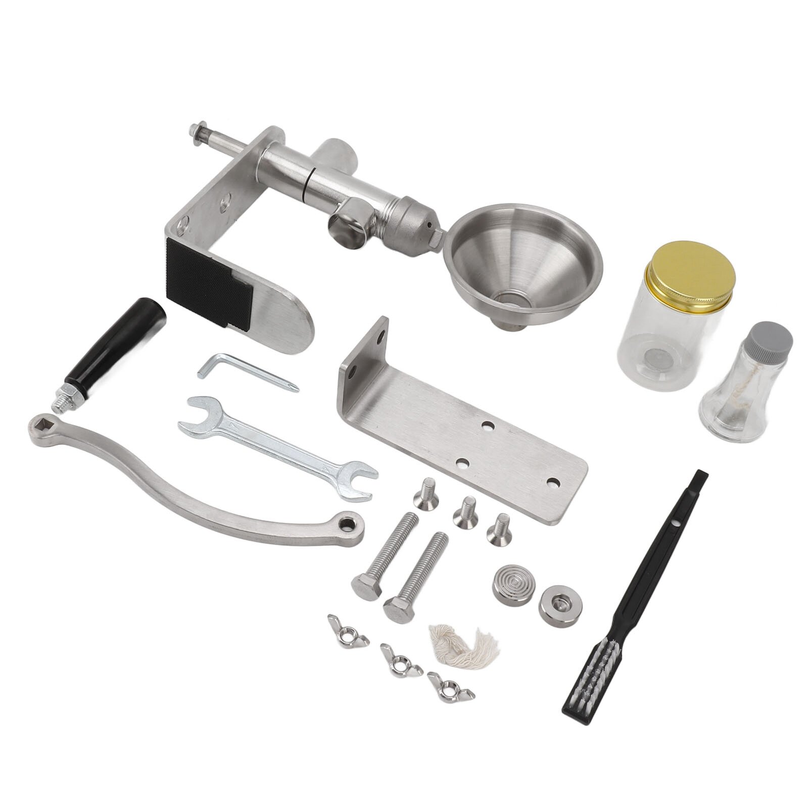 Ручной пресс для масла из нержавеющей стали, простой в эксплуатации, холодный и горячий пресс, легко очищаемый маслогенератор для семян орехов, дома