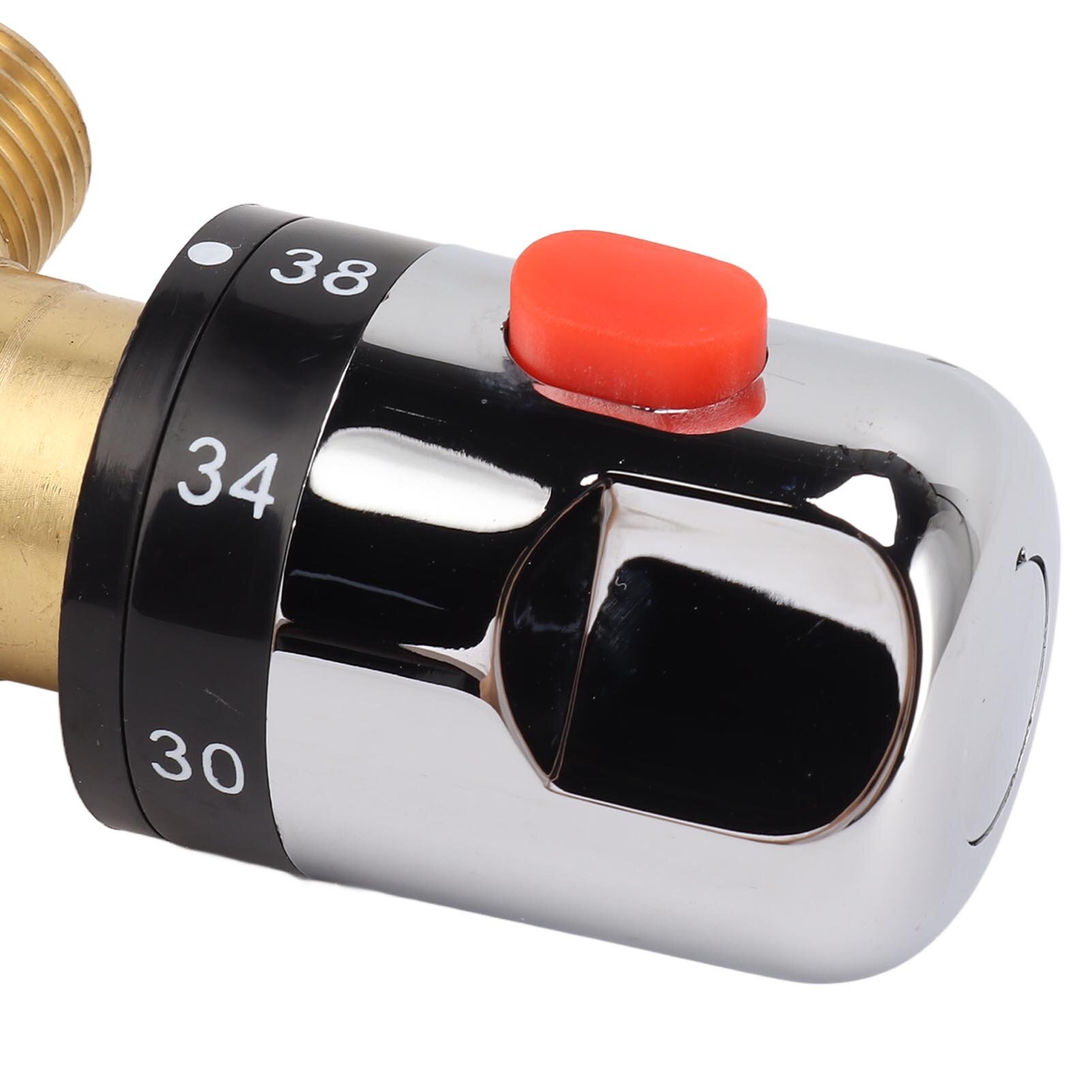 Термостатический смесительный клапан, латунный смесительный клапан для душа, клапан регулирования температуры горячей и холодной воды для раковины, ванной комнаты