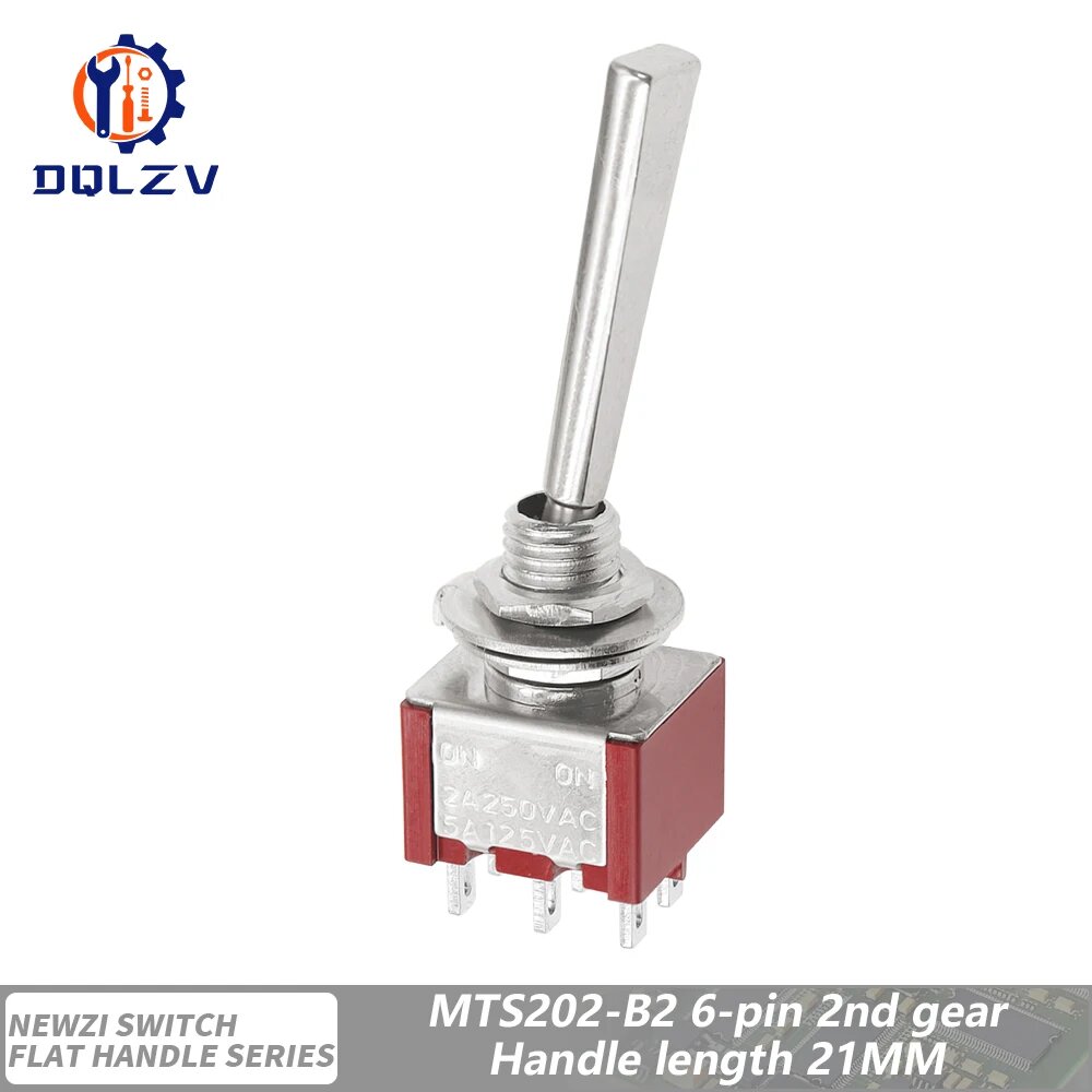 Переключатель MTS202-B2 6-pin 21mm