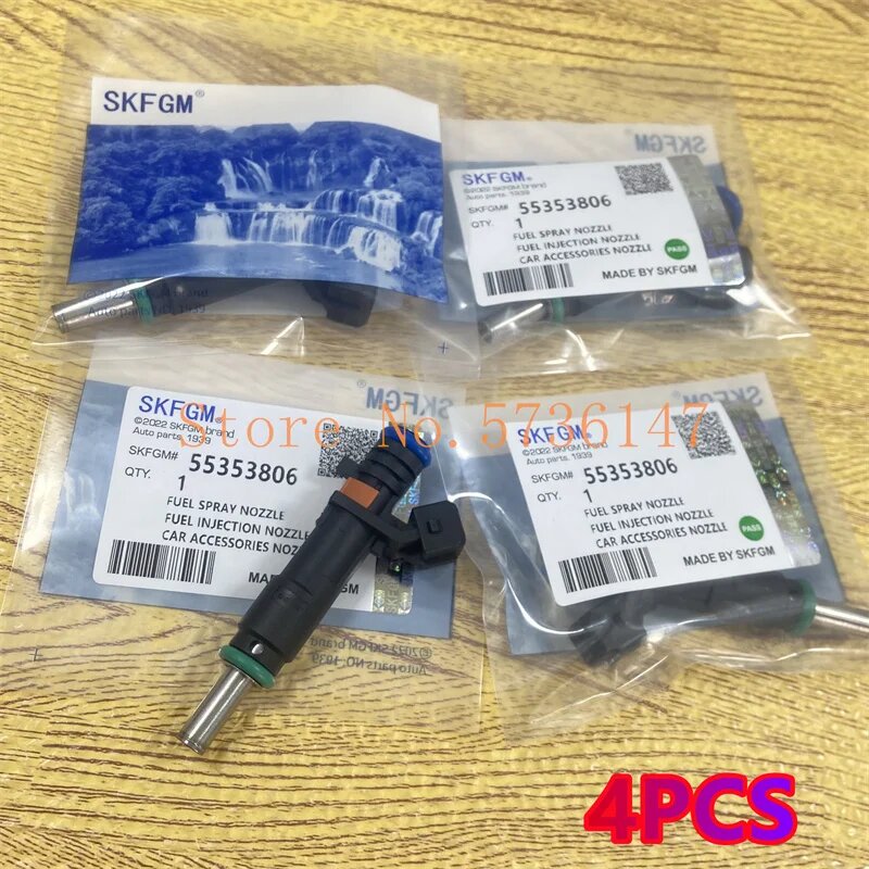 4 шт. оригинальные топливные форсунки/инжекторные форсунки Geniune 55353806 Для Chevrolet Cruze 1.8L OPEL Z18XER VECTRA/ASTRA/ZAFIRA VAUXHALL
