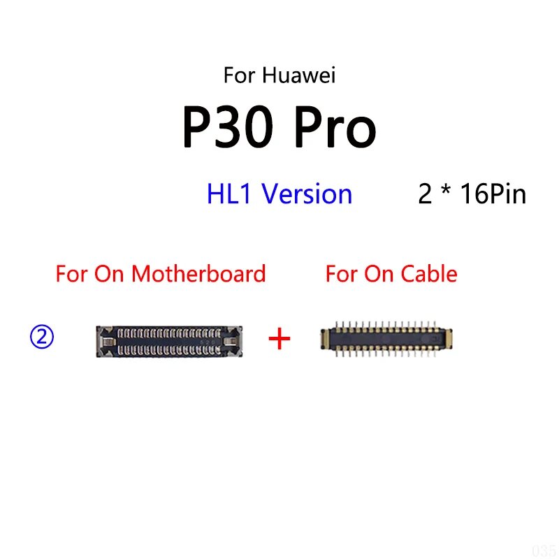 2 шт./партия для Huawei P30 Pro P30Pro HL1 HL7 50 контактов 32 контакта USB зарядная док-станция порт зарядного устройства FPC разъем на материнской плате/гибкий кабель
