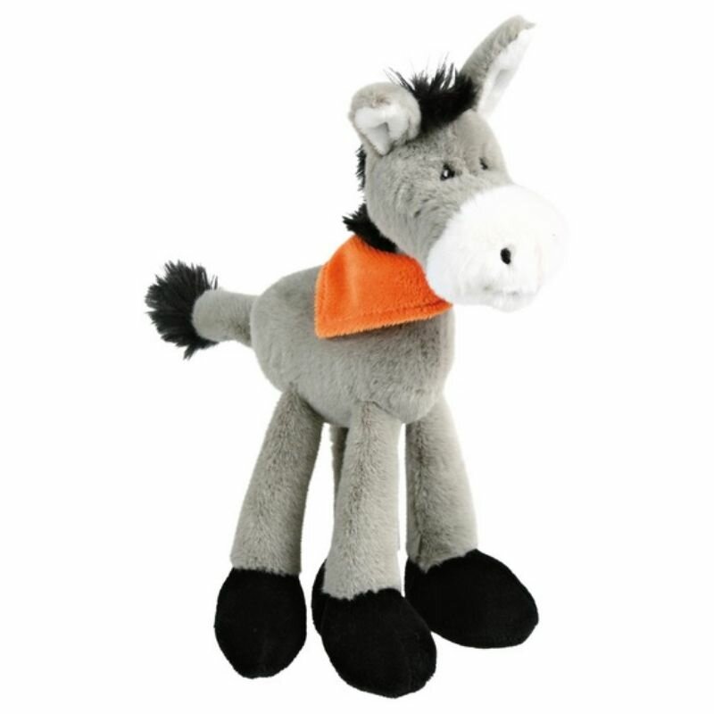 TRIXIE 35981 Игрушка "Ослик" с банданой, 24 см, плюш