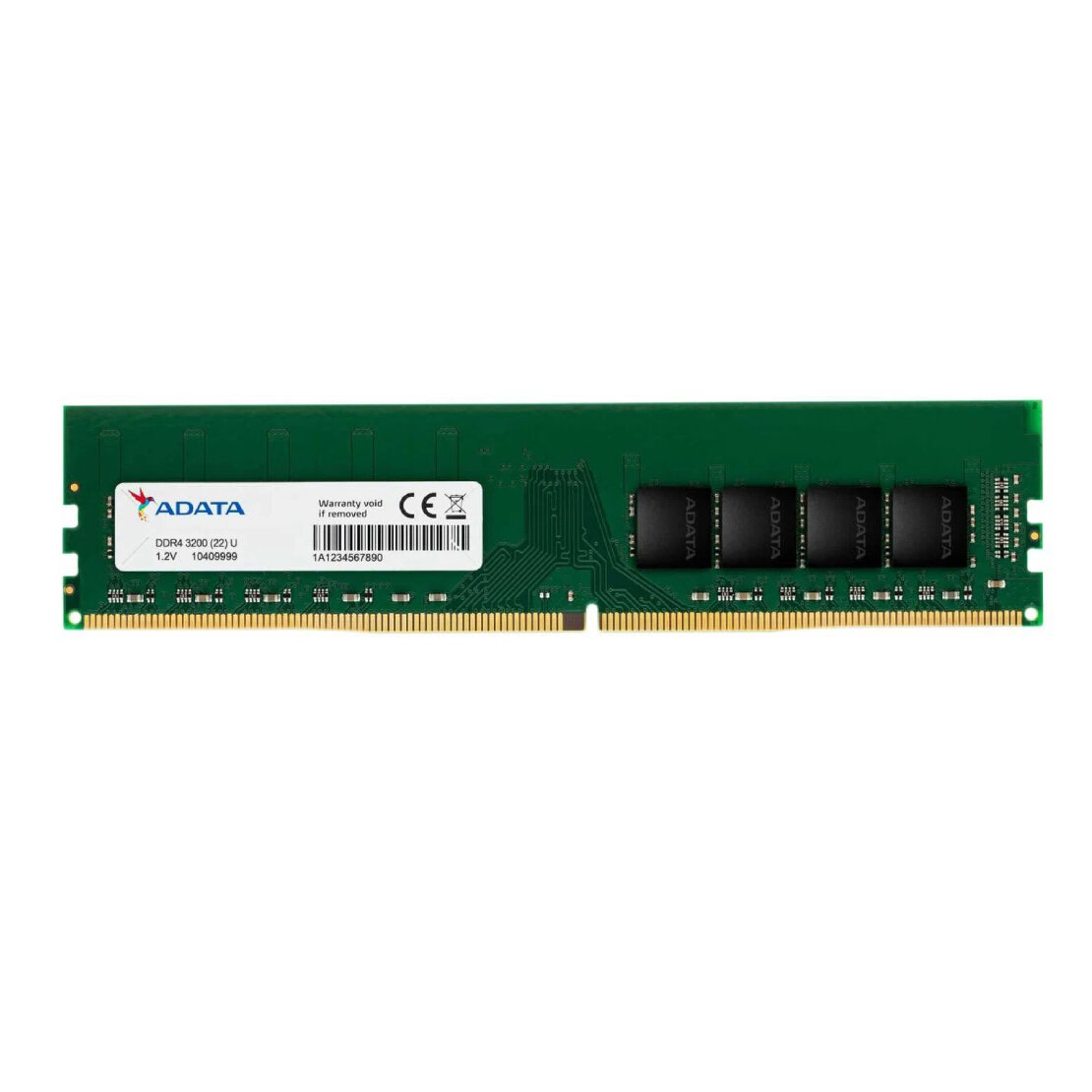 Оперативная память ADATA AD4U32008G22-SGN, 8 ГБ, DDR4, DIMM, 3200 МГц