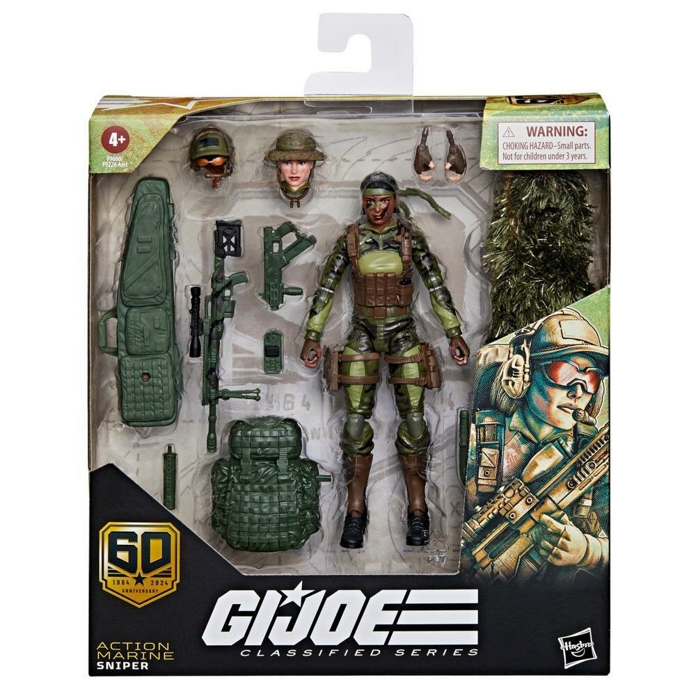 Фигура Hasbro GIJoe classified series Action Marine - Sniper /Игрушка-модель снайпера ДЖИ Джо