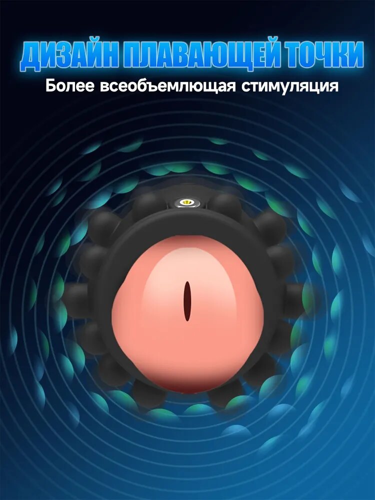 Эрекционное кольцо для мужчин с вибрацией и вибратор для пар с насадкой для члена.