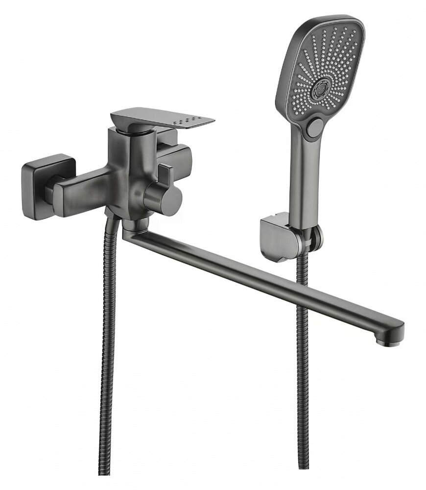 22020-P Смеситель для ванны (графит) HANSEN
