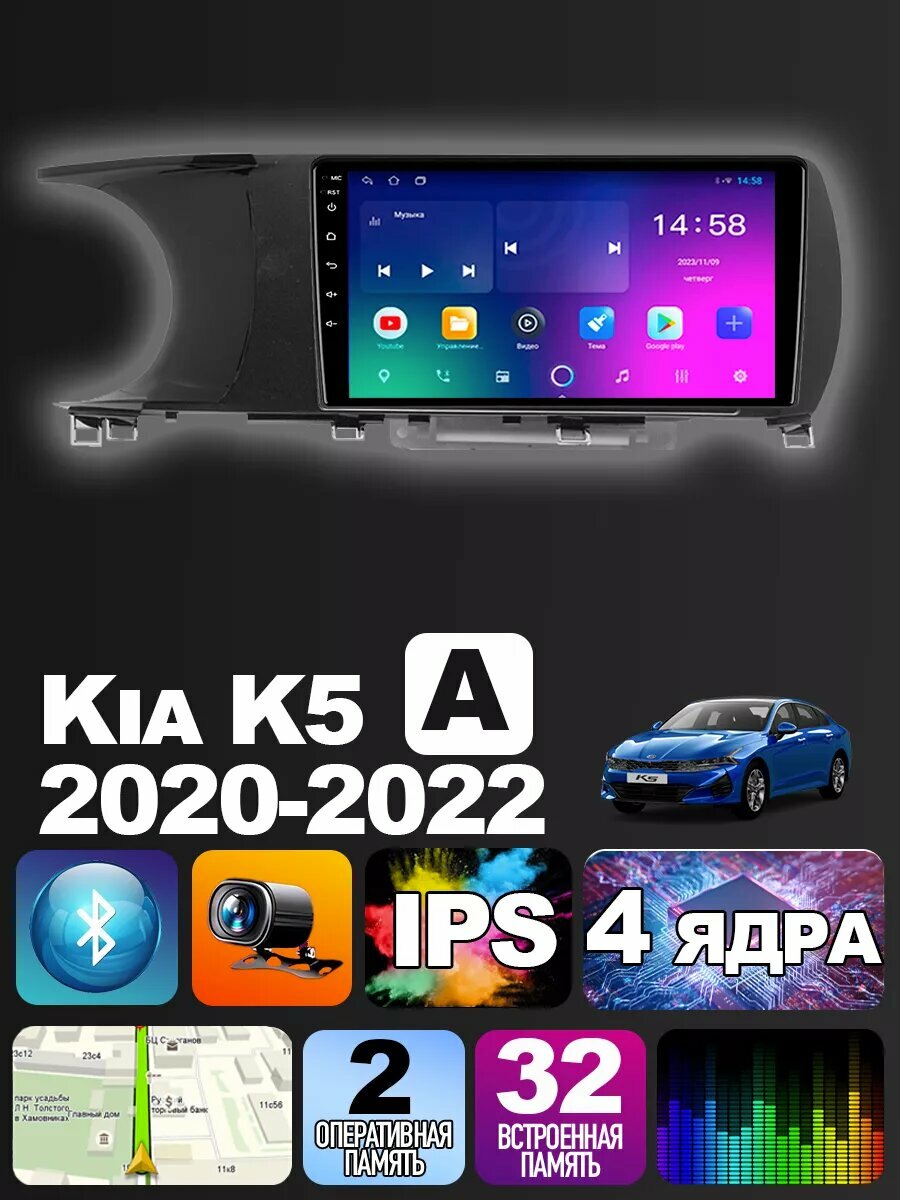 Магнитола Kia K5 2020-2022 2/32GB
