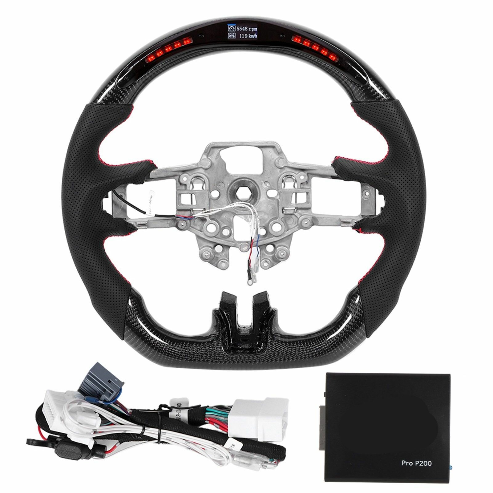 Рулевое колесо Ford Mustang из углеродного волокна Napa LED