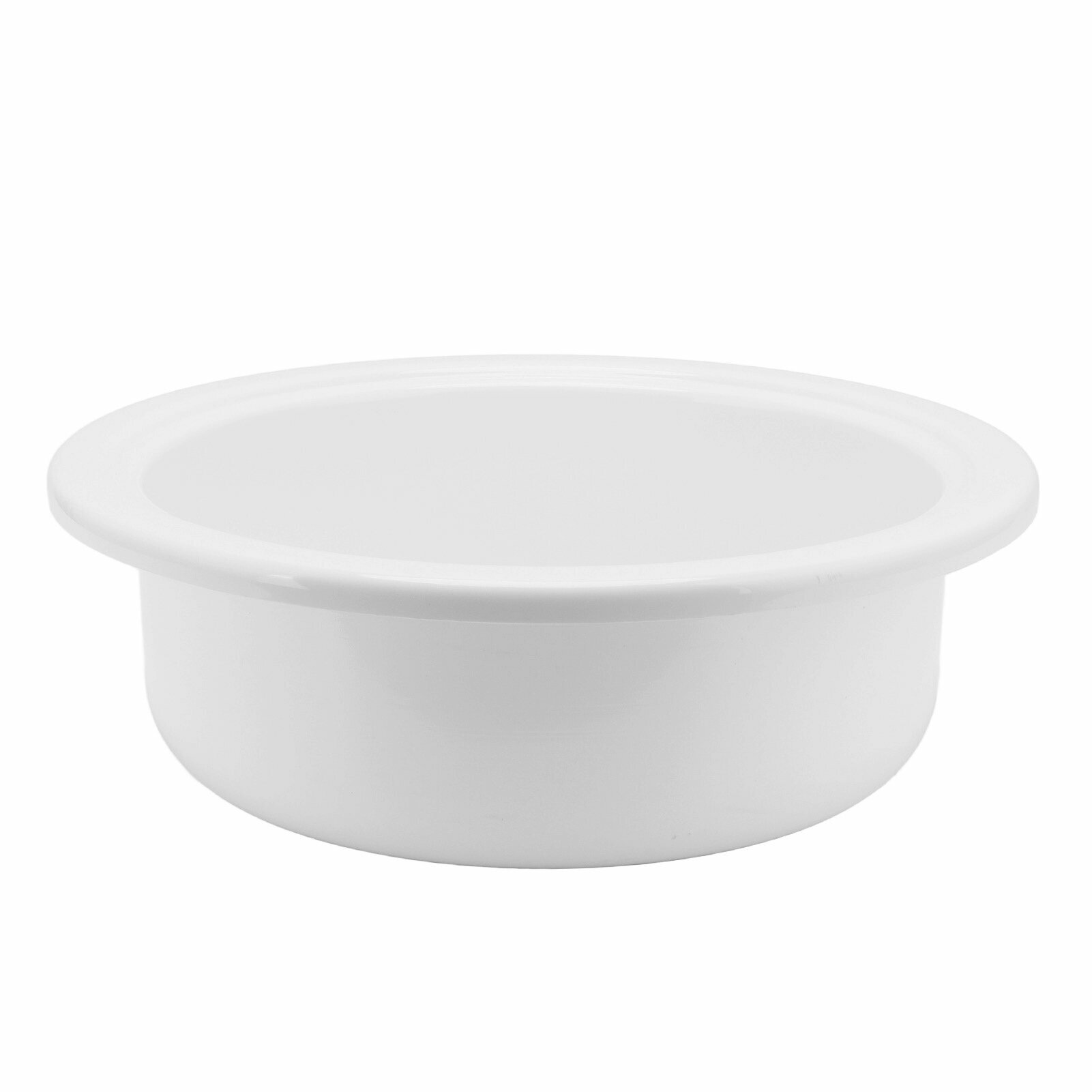 375x130mm RV Boat Round Vessel Sink Bathroom Hand Wash Basin Acrylic White for Motorhome Yacht