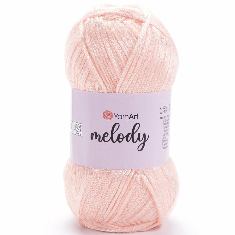 Пряжа Yarnart MELODY 896 роз. персик (1 моток)