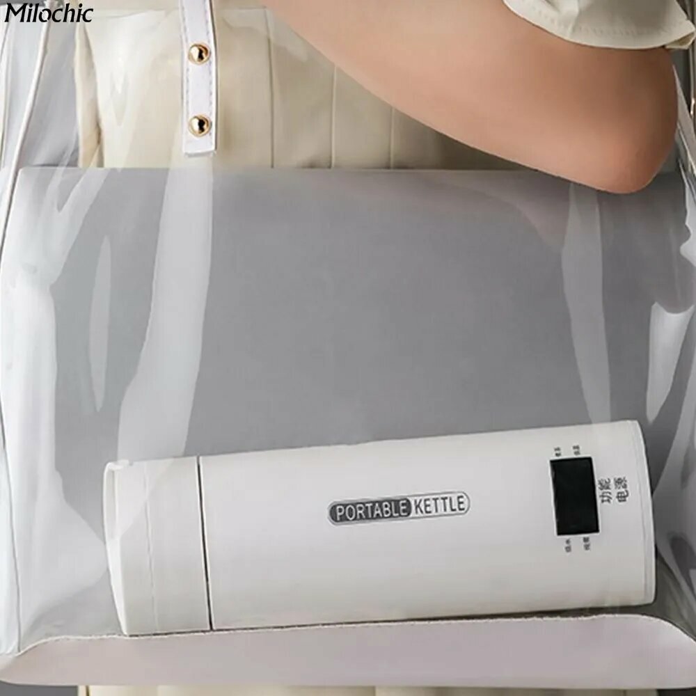 Электрический чайник портативная термокружка для защиты от ожогов объемом 500 мл сохраняет тепло, белый