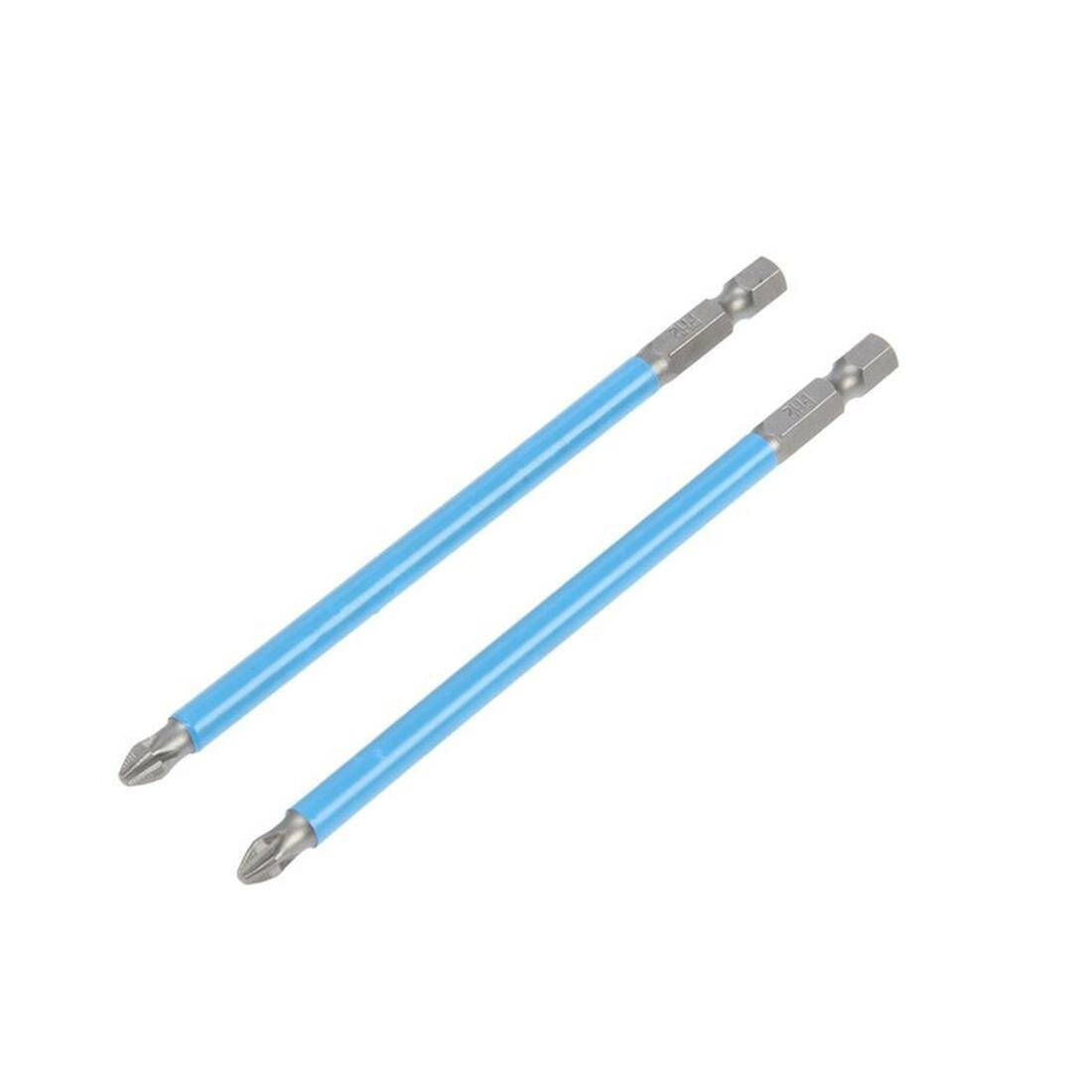 Биты тундра, намагниченные, сталь CrV, PH2 х 127 мм, 2 шт. в упаковке