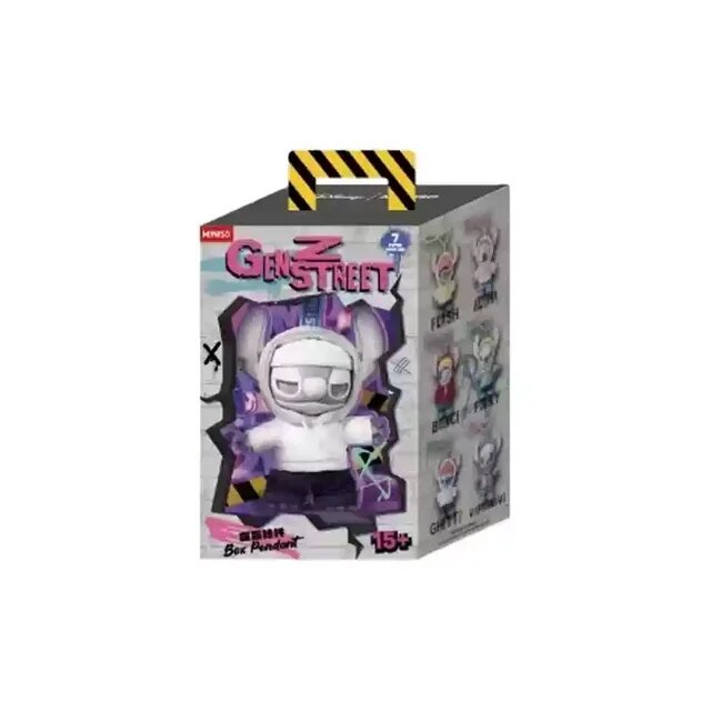 Оригинальная подарочная коробка Miniso Sti Genz Street Blind Box из винила и плюша. Серия модных игрушечных фигурок и украшений. Загадочная коробка в подарок для девочки.
