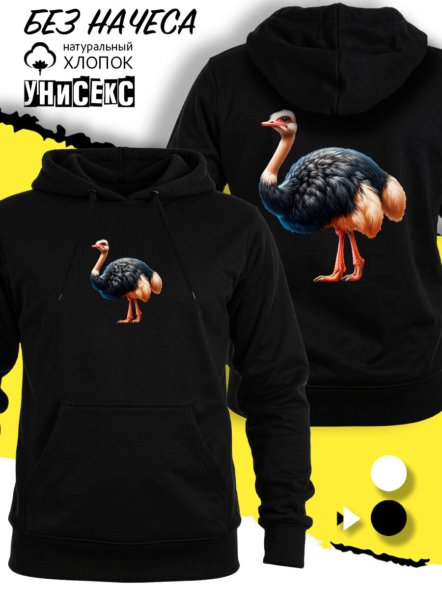 Худи Толстовка свитшот со страусом