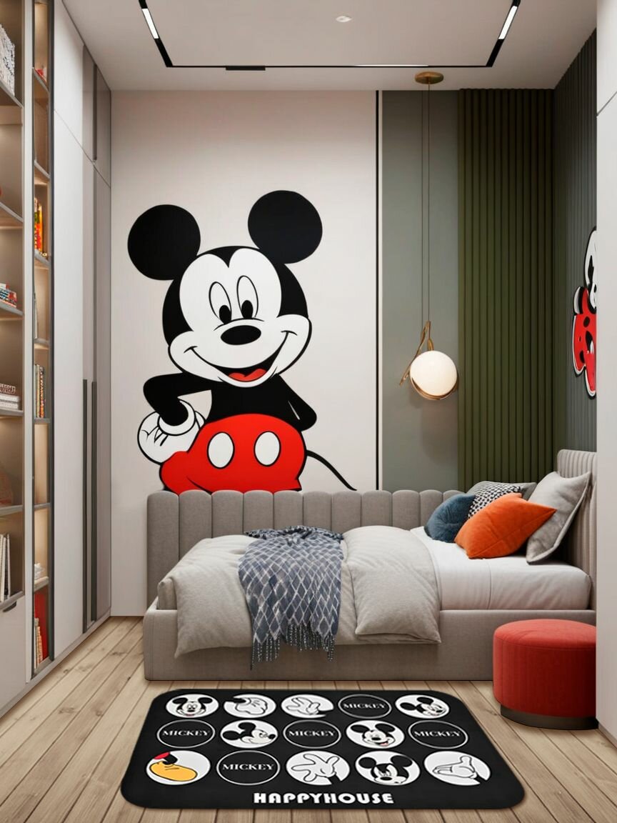 Универсальный коврик для дома микки маус, нежный, супервпитывающий, противоскользящий 70*45