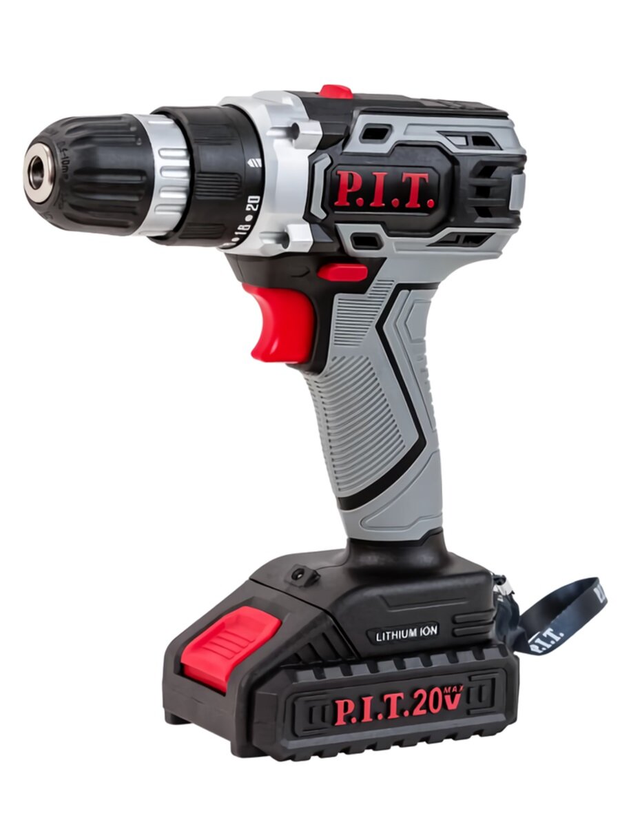 Аккумуляторная дрель-шуруповерт P.I.T. PSR18-D3 Promoo (с аккумулятором и ЗУ в комплекте)