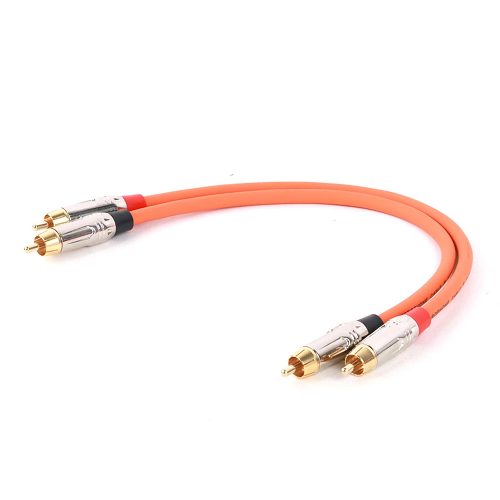 GuerGuo 2 RCA M/M Аудиокабель 0,3-5 м TR041-Orange, 0.3m