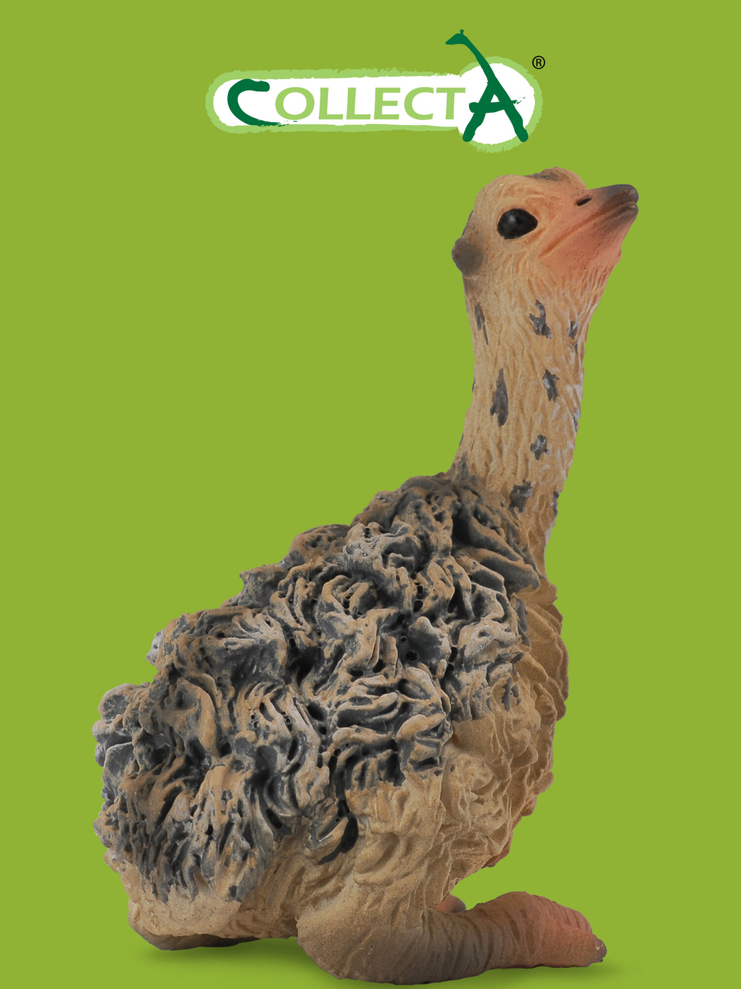 Фигурка птицы Collecta "Страусенок сидящий" высота 5 см, 88460b