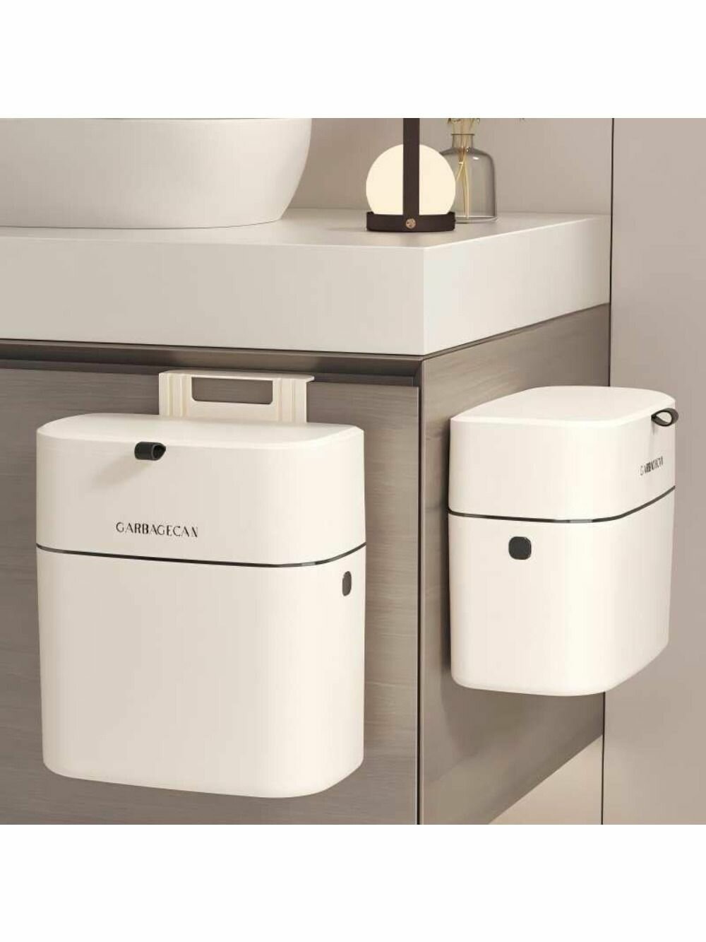 Мусорное ведро с крышкой большая емкость подвесное, для ванной кухни спальни офиса и других помещений