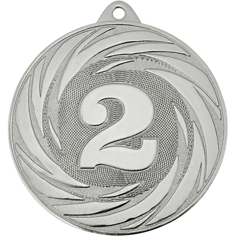 Медаль 2 место 70 мм серебро DC#MK311b-S