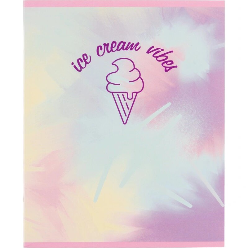 Тетрадь общая А5 48л №1School Enjoy морож, клет, скреп, ВД-лак