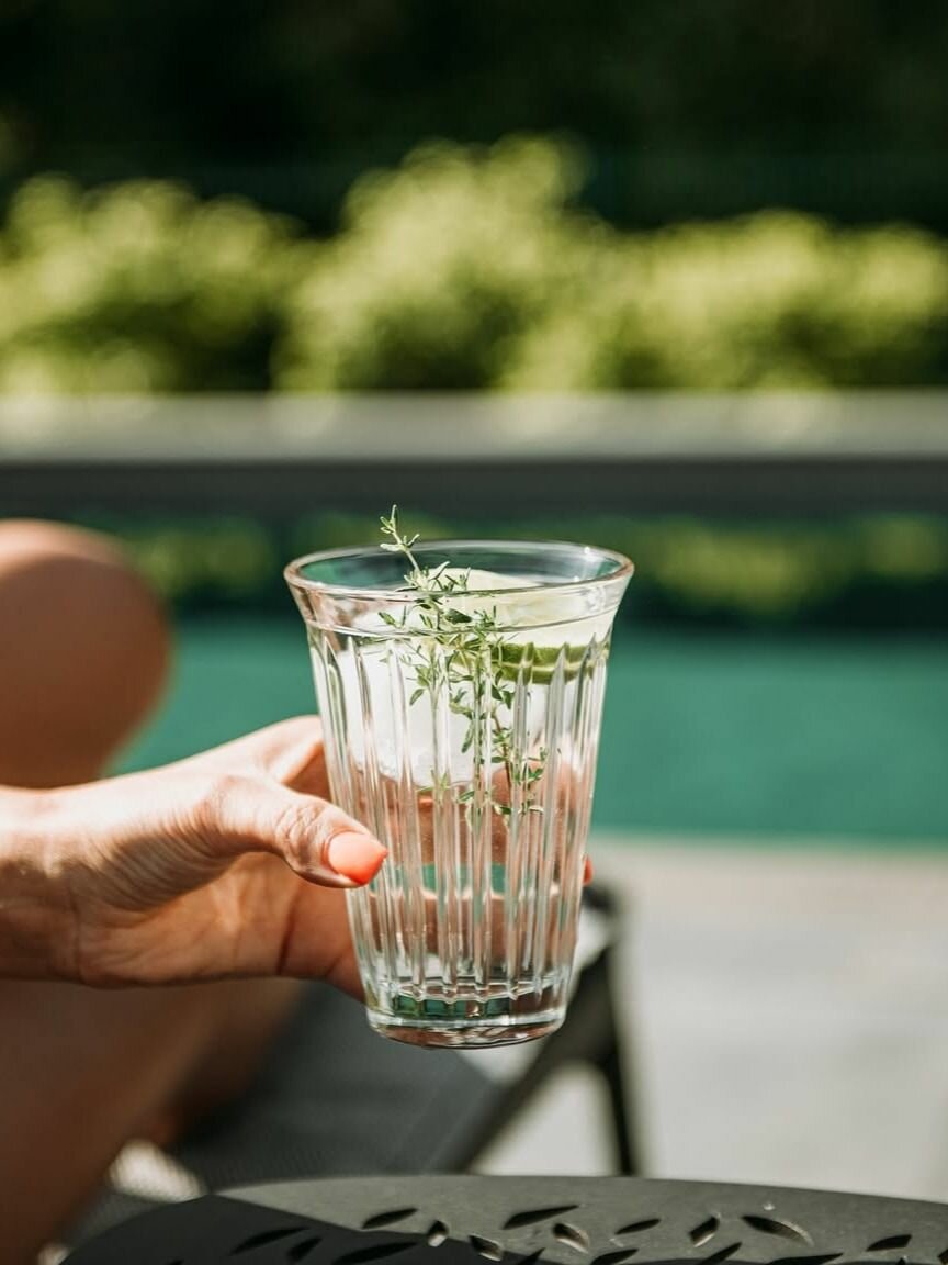 La Rochere стаканы высокие, подарочный набор "ZINC" 2 шт, 380 мл. Закаленное стекло. Франция