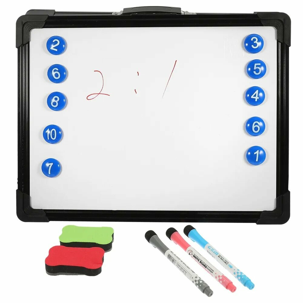 Двусторонняя магнитная доска для письма и рисования с белой поверхностью для школы