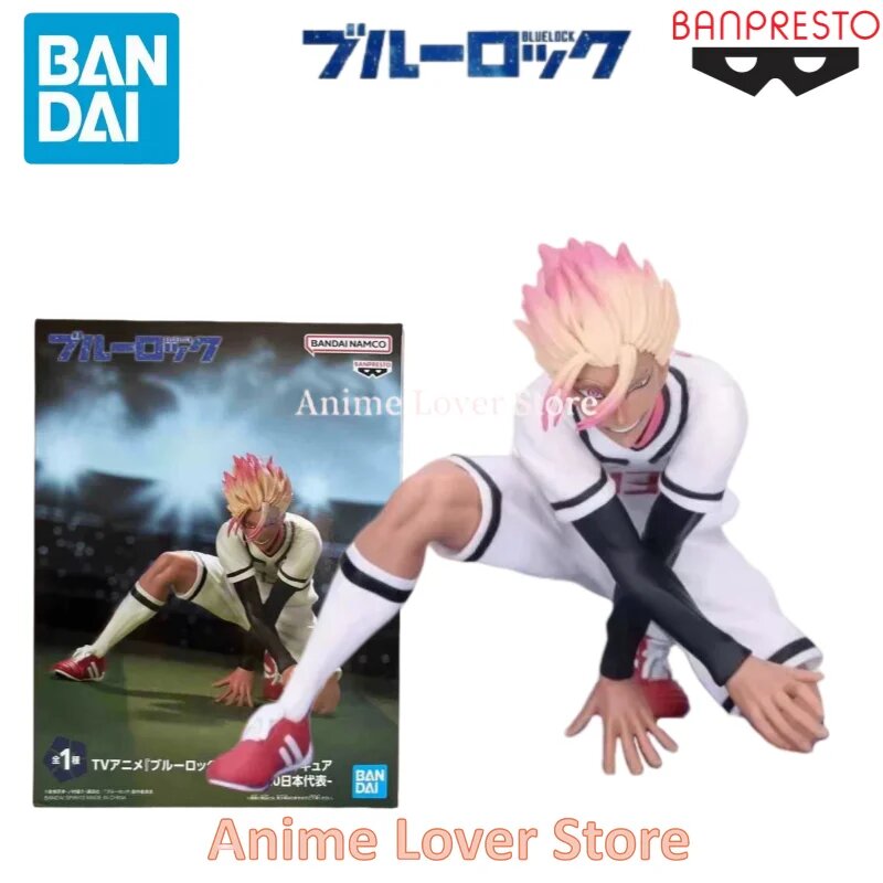 Оригинальный Bandai BLUE LOCK Nagi Seishiro Rin Itoshi Isagi Yoichi Itoshi Sae Chigiri Hyoma Shidou Ryuusei Anime Action Figure Toys, Shidou Ryuusei, Original box, Унисекс