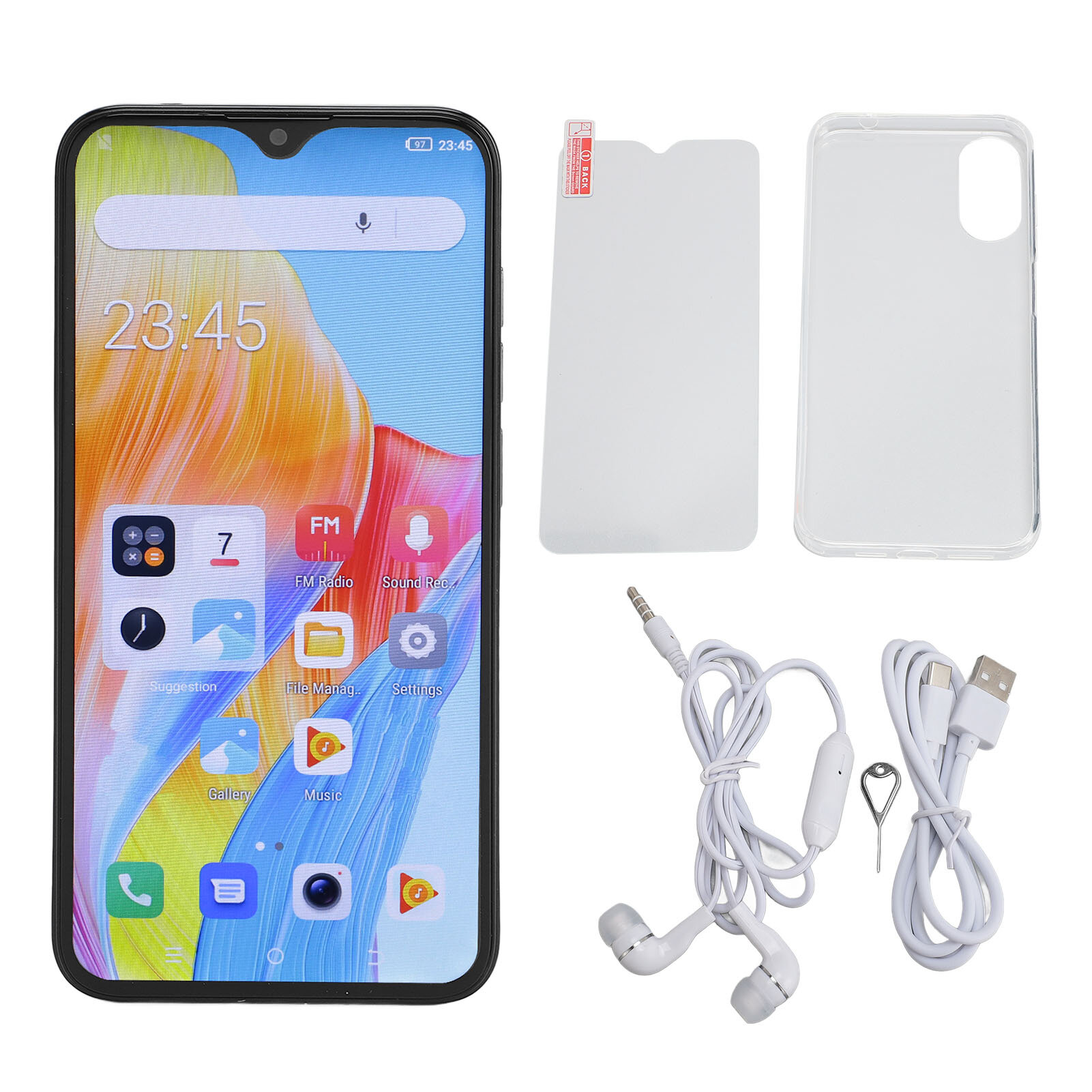 Смартфон 4G LTE 6.28 дюйма HD, 8 ГБ ОЗУ, 64 ГБ ПЗУ, 8 Мп фронтальная, 32 Мп основная камера, Dual SI