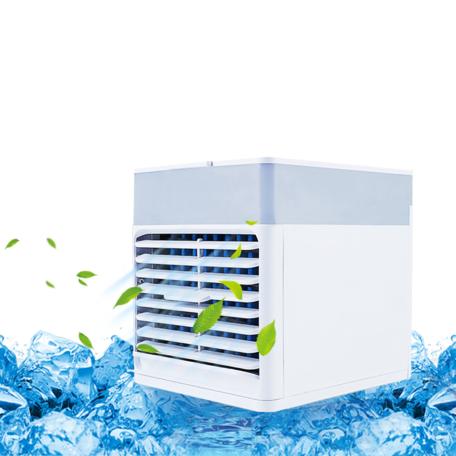 Настольный USB-охладитель воздуха 500 мл с увлажнением, 3 скорости, бесшумный для дома и офиса