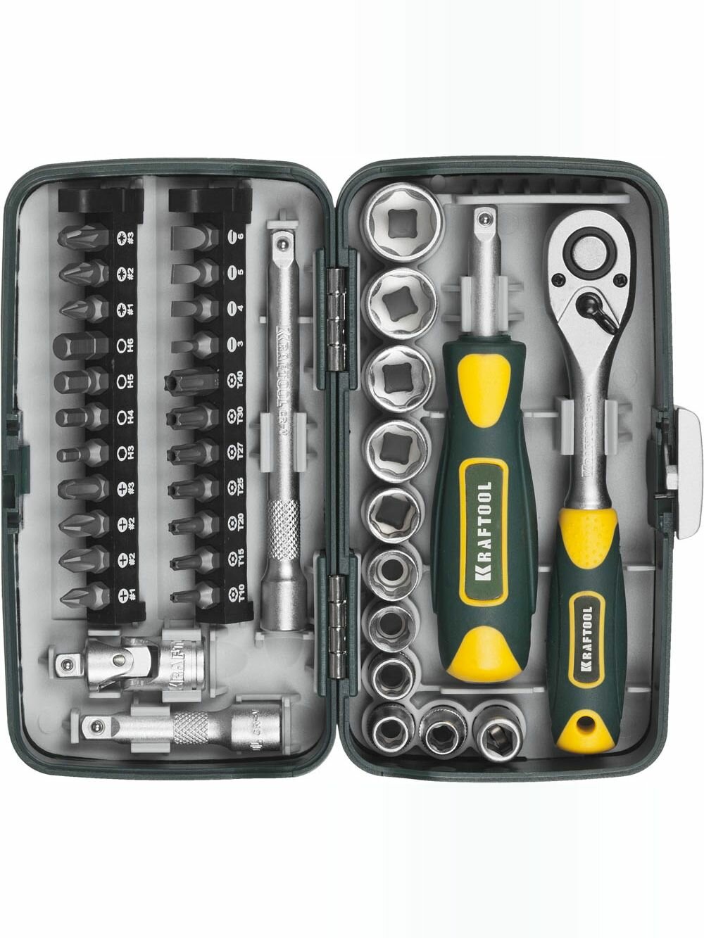 KRAFTOOL Universal-38 38 предм, Универсальный набор инструмента (27970-H38)