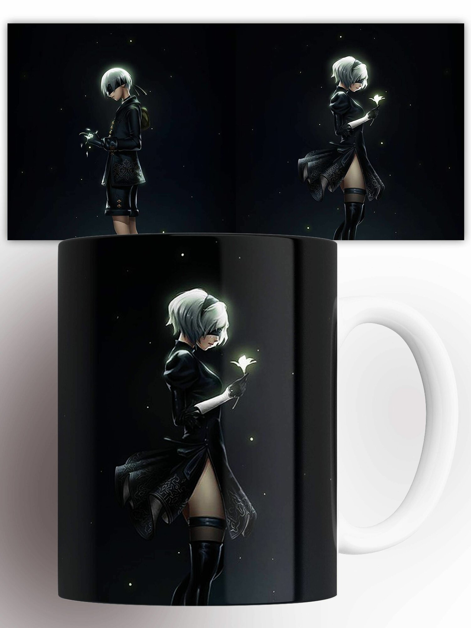 Кружка аниме Ниер Автомата версия 2B 9S NieR Automata Ver 330 мл