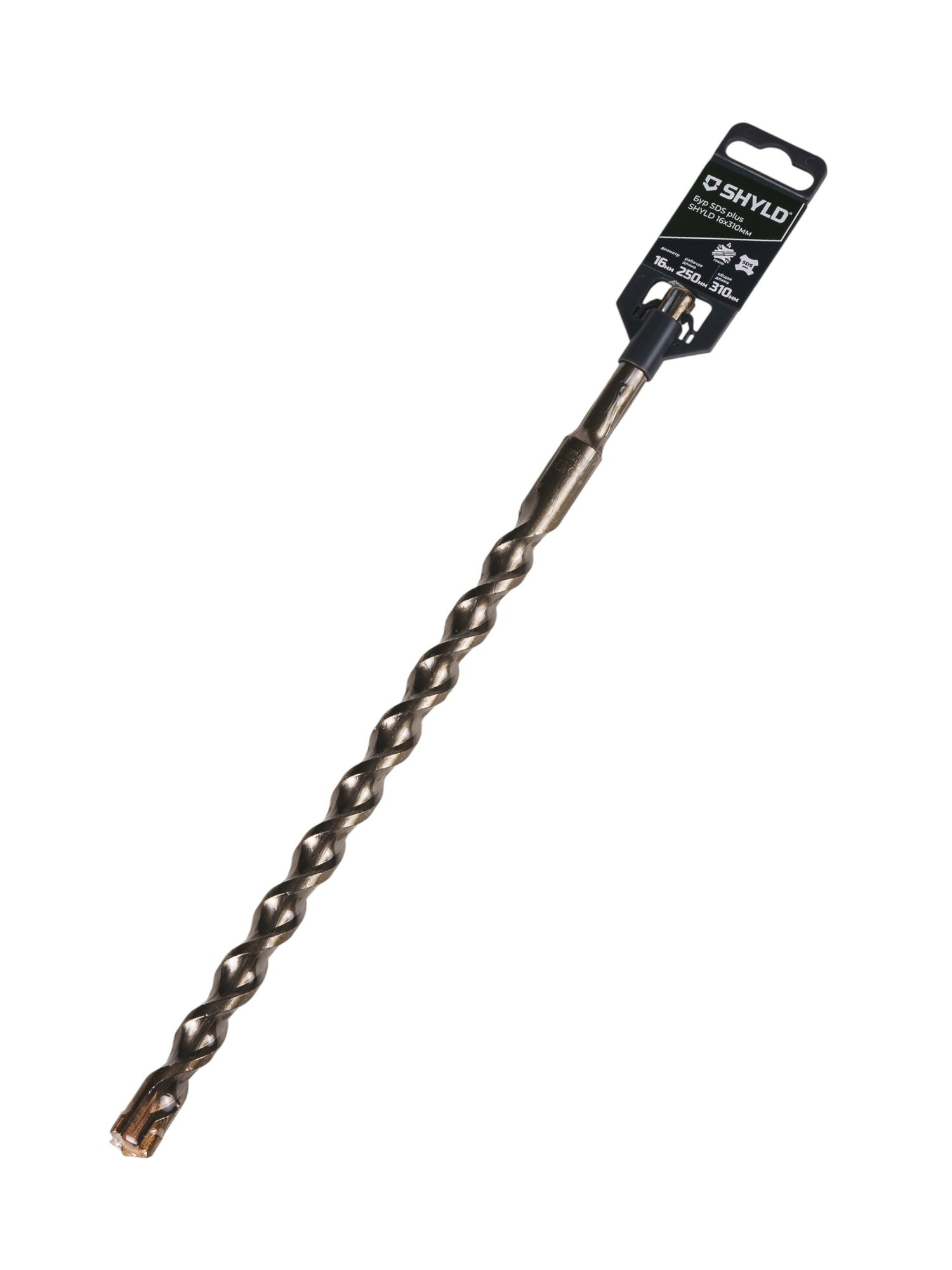 Бур SDS plus-X SHYLD, для бетона/камня/кирпича, хвостовик SDS-plus, 16 x 310 мм