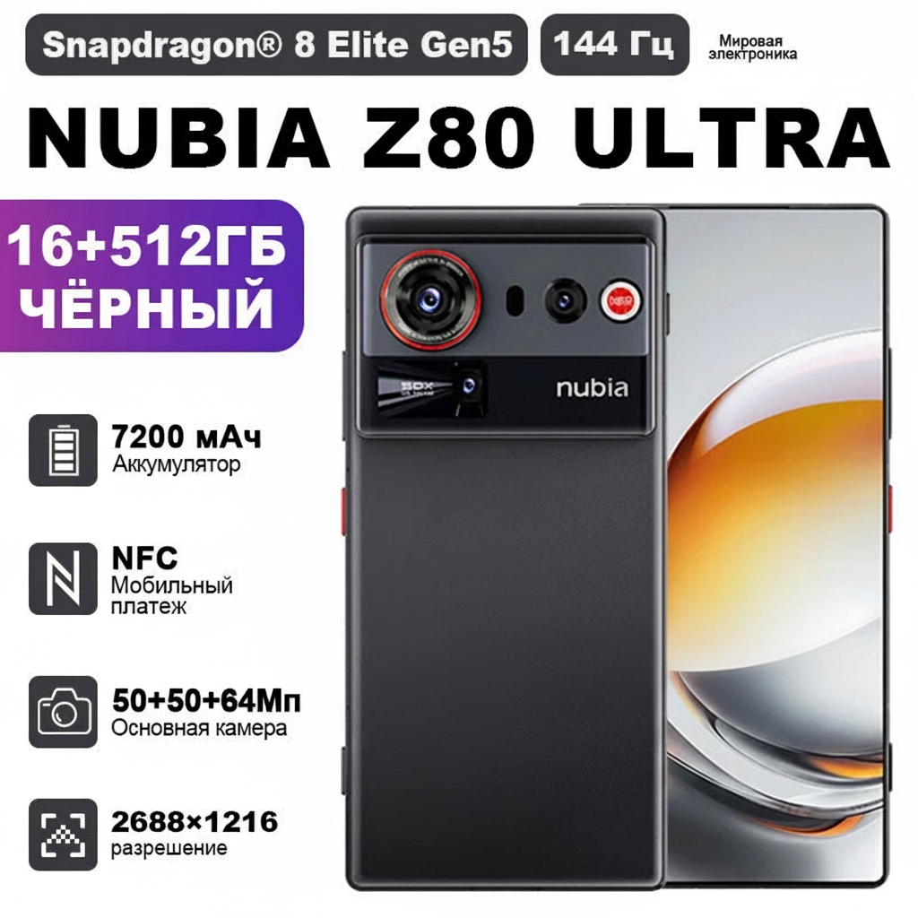 Смартфон Nubia X, 16/512ГБ, russia
