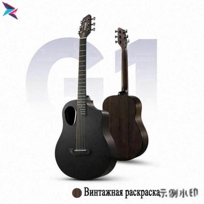 Акустическая гитара Donner RISING G1 Карбоновая фолк-гитара , Матовый, 6-струнныйqz