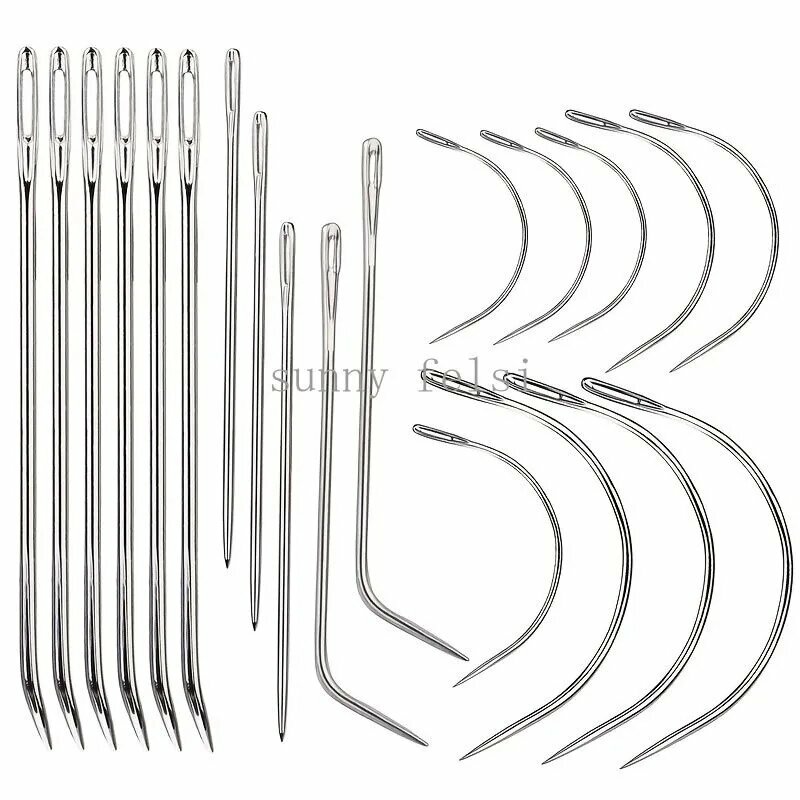 Набор швейных игл ручной работы из 20 предметов, подходящий для шитья кожи ручной работы, украшения дома, ремонта ковров и холста.